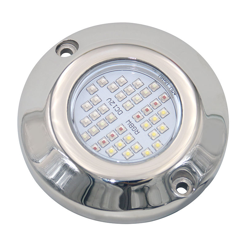 316 Stainless Steel 120W RGBW Boat Transom Light Led Underwater Pontoon ...