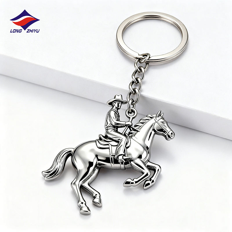 Longzhiyu 20 Years Key Holder ODM Factory Cowboy Zinc Alloy Metal ...