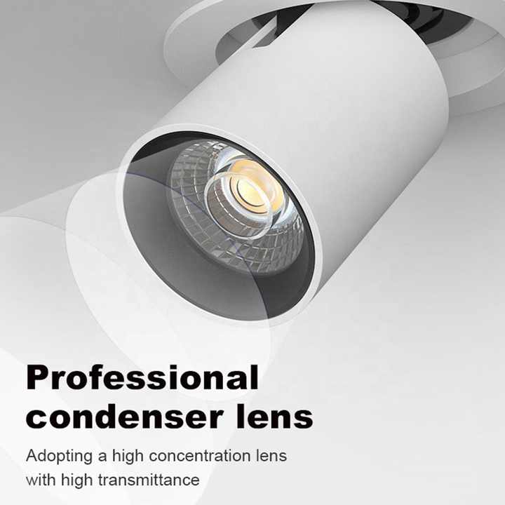 360 Gimbal Swing LED Downlight 10W Anti-Glare Lens Die-Cast Aluminum ...