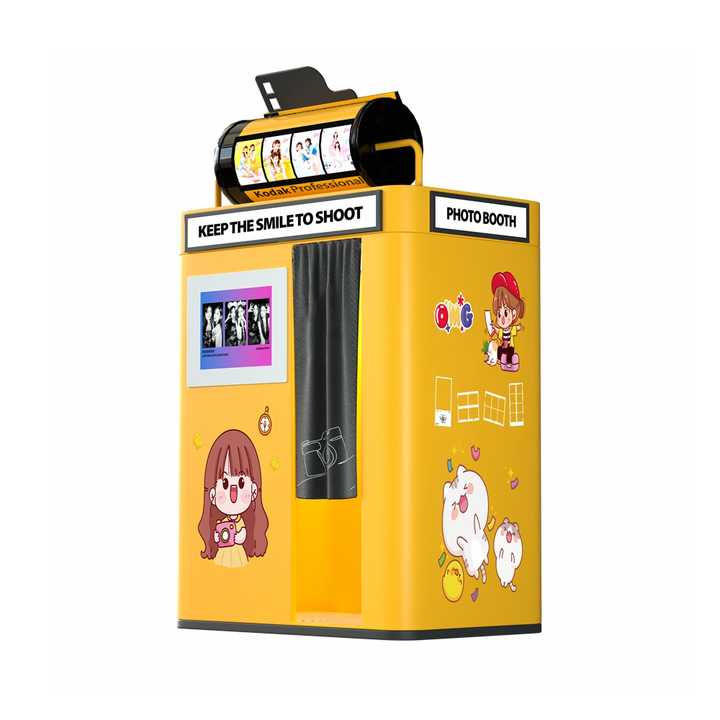 Support Multi-languages Photo Booth Vending Machine Convenient Self ...