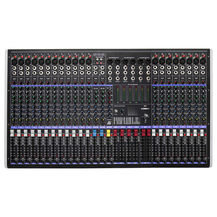 24 Channel Audio Mixer 4 Group Digital Effector DJ Controller/Audio ...