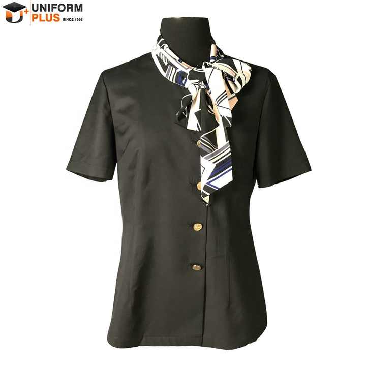 Receptionist Hotel Maid Staff Uniform for Sexy Front Desk