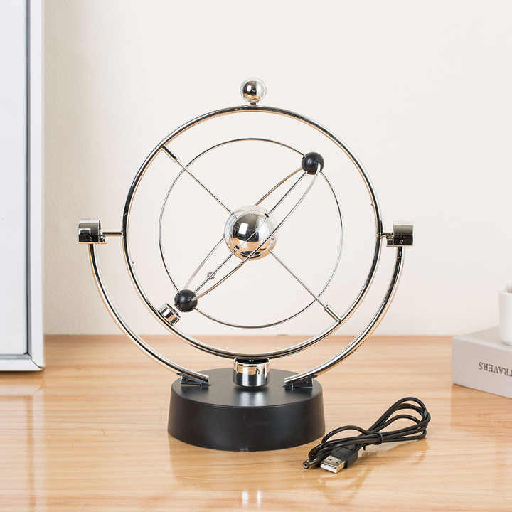 Electronic Perpetual Motion Toy - Magnetic Swing Kinetic Art