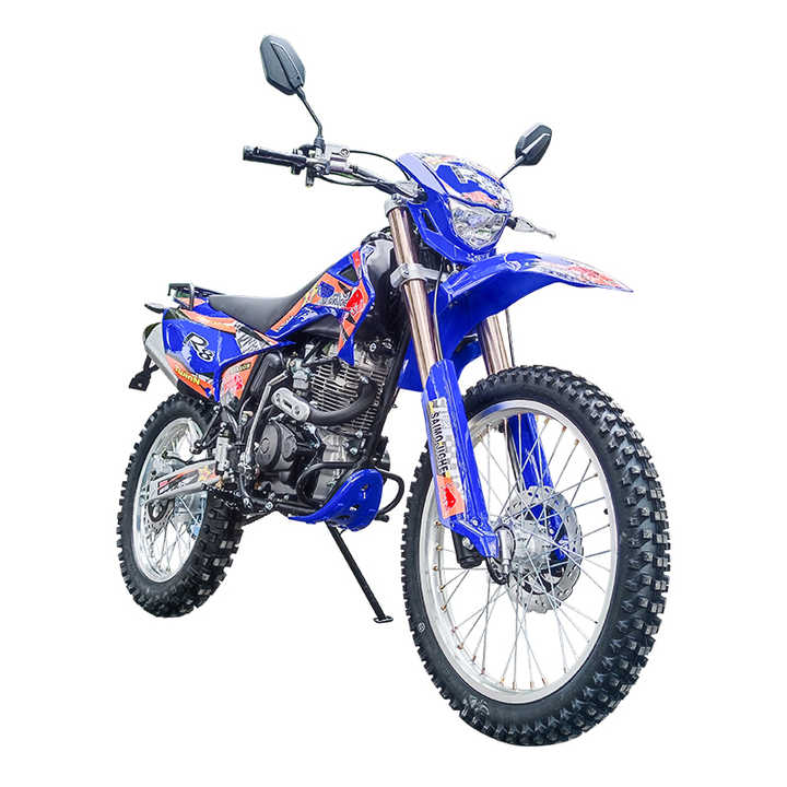 Blue 250cc 300cc Gasoline Dirtbike Off Road 4-Stroke Motorcycle for ...