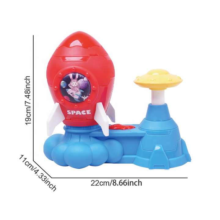 Flying Saucer Mode Spinning Top Rocket Launcher Toys Outdoor Sport ...