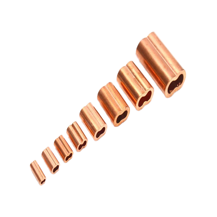 Low Price Copper Wire Rope Double Copper Sleeve 8 Shape Crimp Tube ...