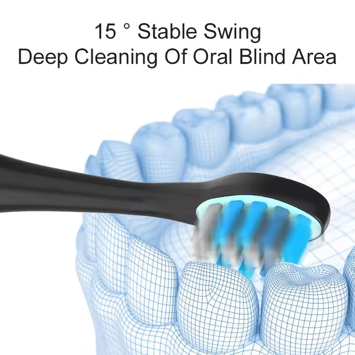 LED Screen Red Blue Light Sonic Toothbrush IPX7 Waterproof