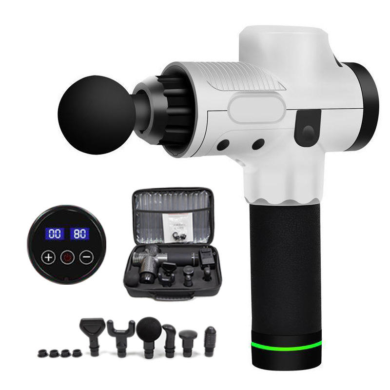 30 Speed Rechargeable Deep Tissue Mini Massage Gun Foot Massager ...