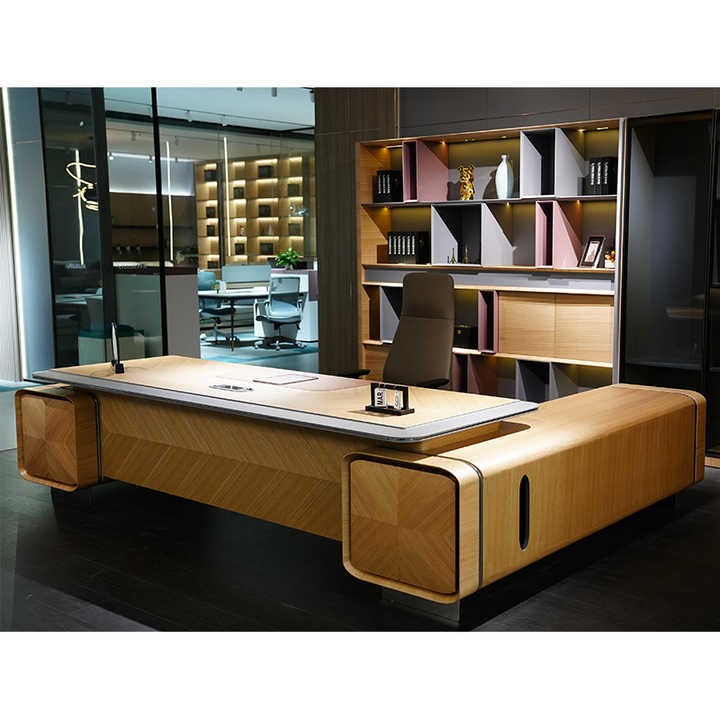 Ceo Office Furniture Desk Workstation Modern Manager boss l Shape Table ...