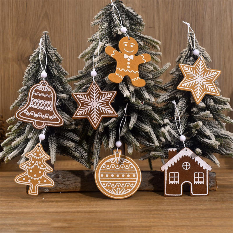 New Product: 24-piece Christmas Tree Decoration Gingerbread Pendant Set ...