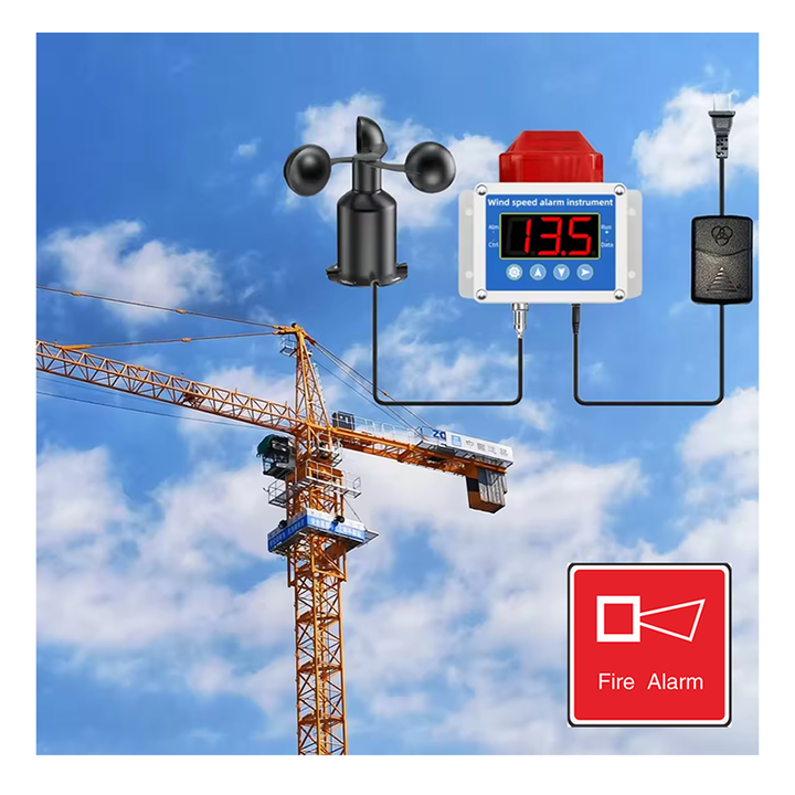 RS485 MODBUS WIRELESS ANEMOMETER CRANE WIND SPEED SENSOR TRANSMITTER ...