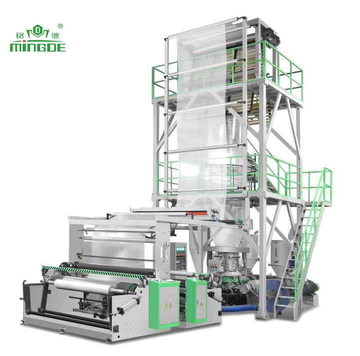 EVA/HDPE/LLDPE Three Layer Co-Extrusion Blown Film Machine