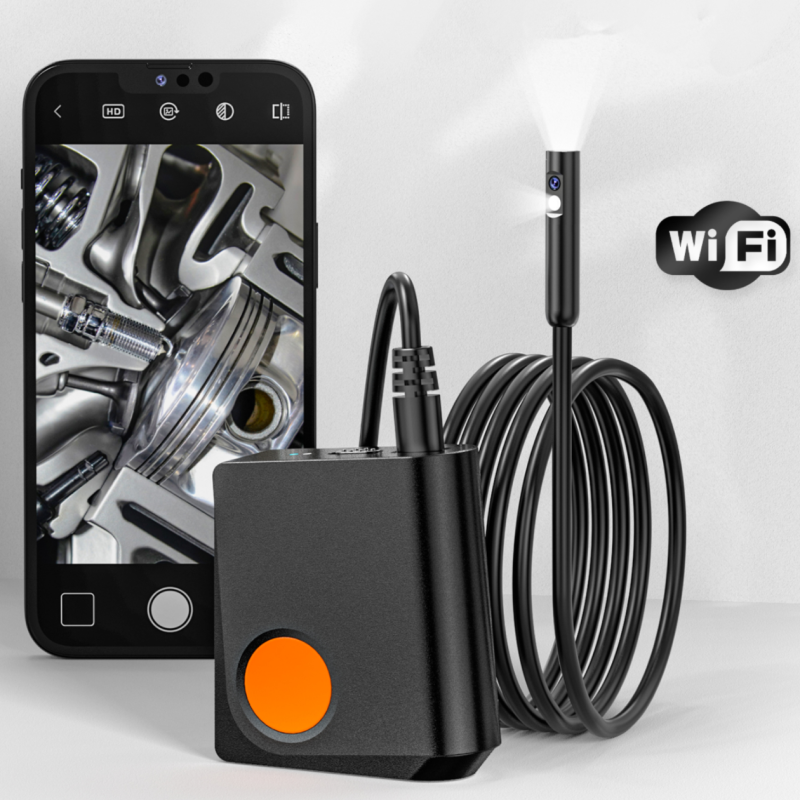 Wifi Endoscope Box High Resolution Dual Lens Borescope Pipe Snake ...