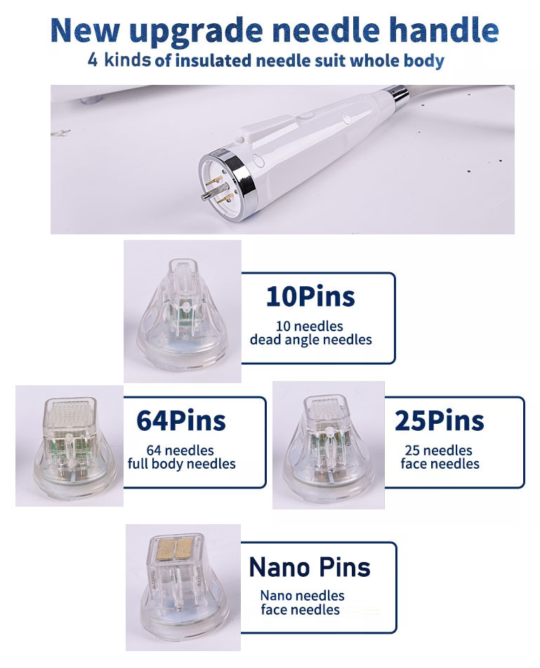 2 In 1 Portable Cold Hammer RF 12 Needle Microneedling Fractional ...