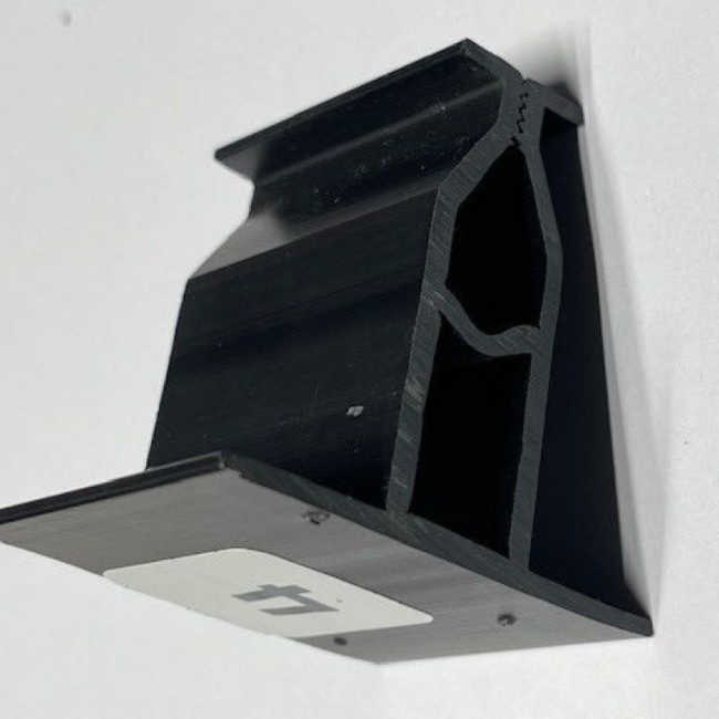 Soundproof Plastic Extrusion Walling Profiles Pvc Stretch Edge Frame ...