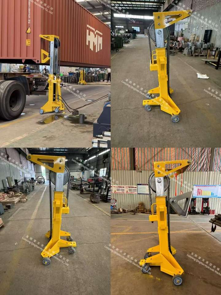 Stock Easy to Install 4 Points Support Jack Container Lifting Hydraulic ...