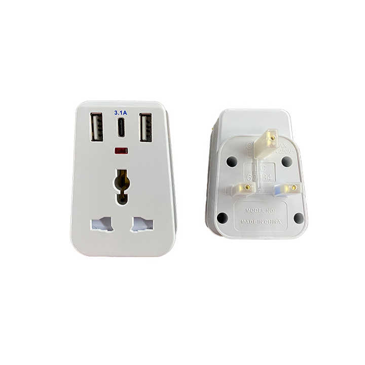302M USB C 3 Pin Multi Plug Adapter with USB and Type c Supplier Foshan ...