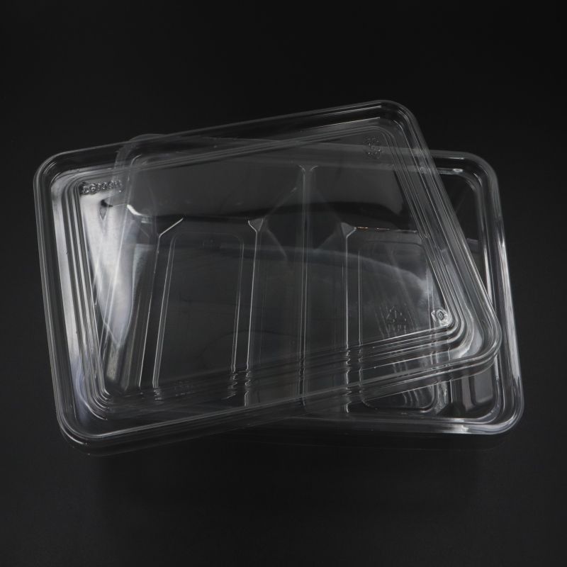 Transparent PLASTIC Food PACKAGING PET Square Embossed CAKE Plastic ...