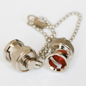Metal Coaxial connector cover male BNC dust cap with chain for ...
