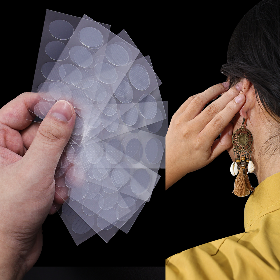 100pcs Invisible Medical Earlobe Protection Patch - Safe & Comfortable