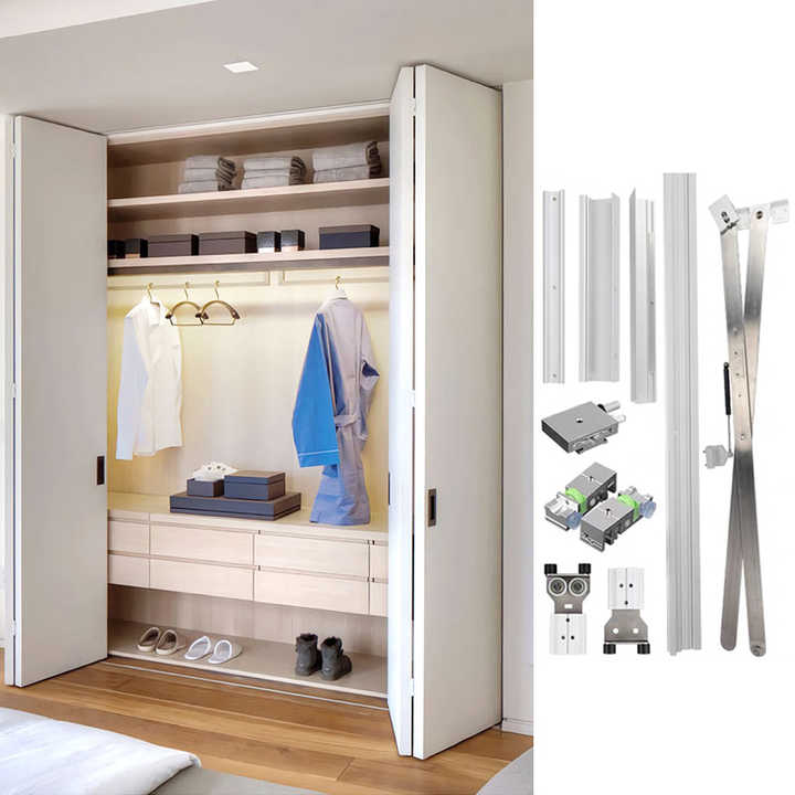 Roller Pivoting Hardware - Concealed Internal Sliding System