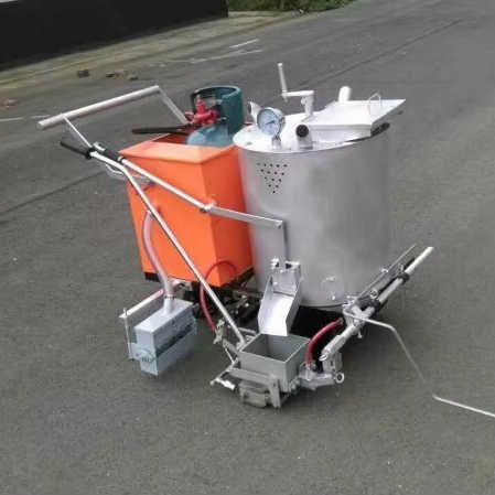 Stainless Steel Double Heated Roller Road Marking Machine Road Speed ...
