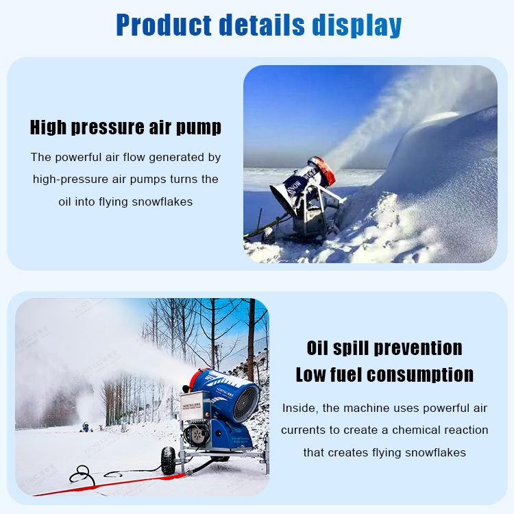 Artificial Snowmaking Machine Outdoor Large Ski Resort Snow Park Scenic ...