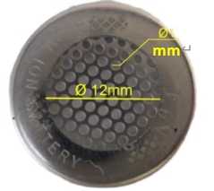 Air Battery Coin Cell Case - Customizable Mesh Perforated Shell
