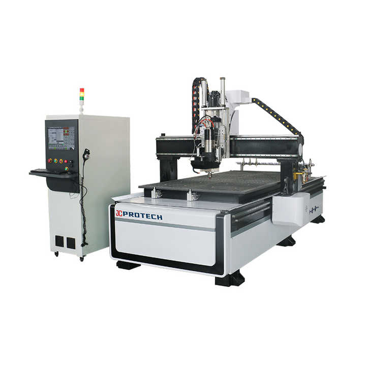 JCPROTECH Automatic Linear 12-Tools ATC CNC Router Machine 9KW Wood CNC Engraving for ...