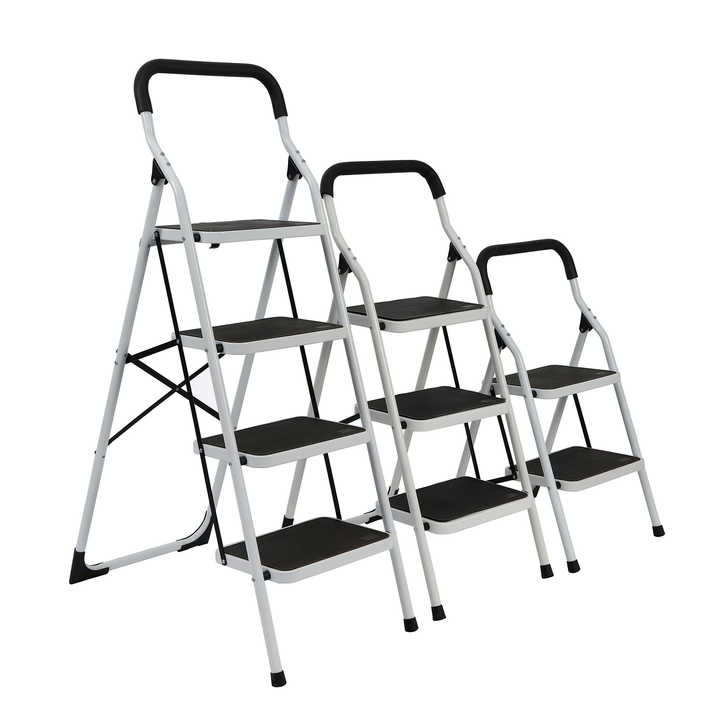 Steel Step Ladder - Durable, Foldable, and Safe
