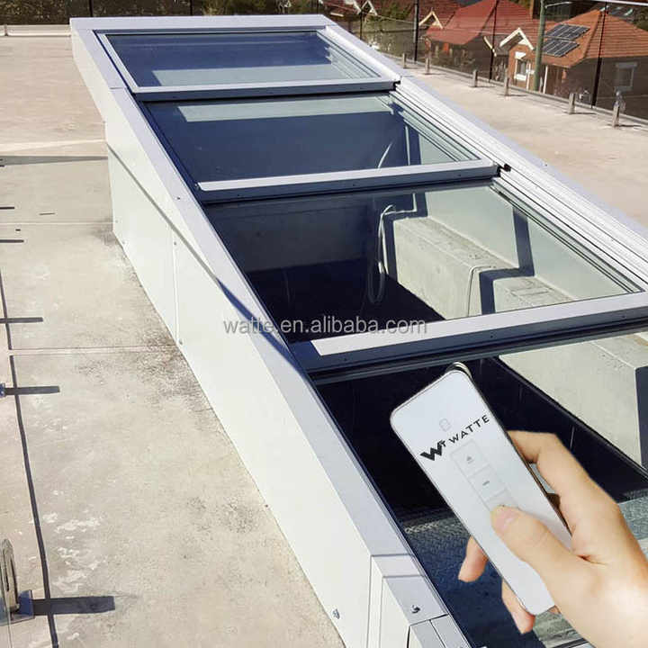 Custom Made Electric Motorized Retractable Sliding Glass Roof Window ...