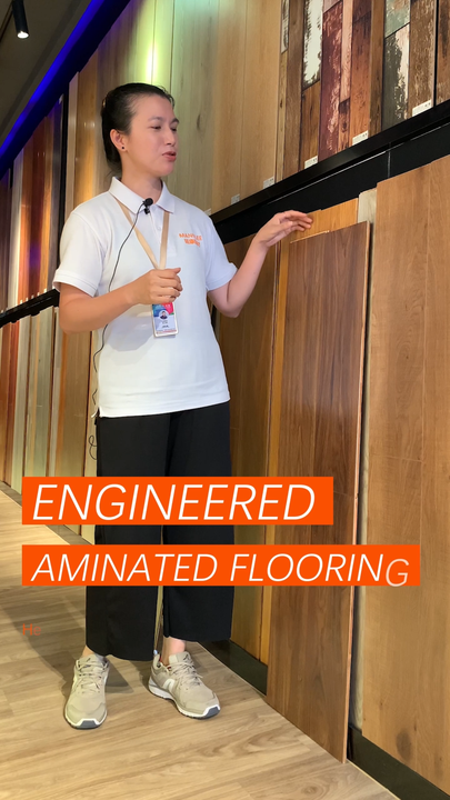 Custom Resistant 12mm Ac4 HDF Laminated Composite Flooring