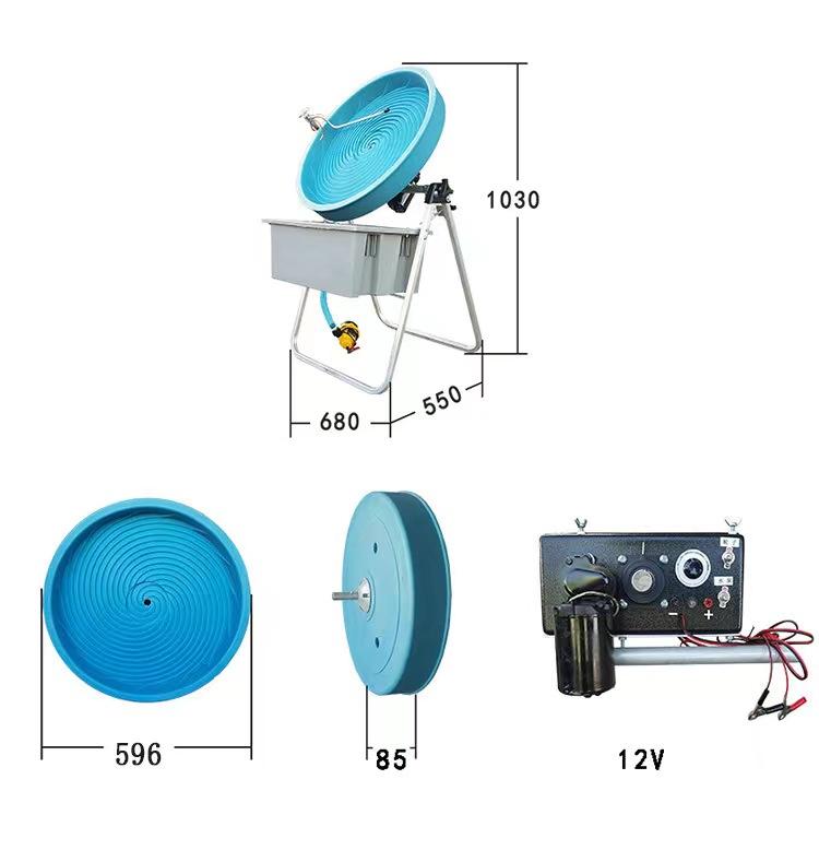 Small Useful Automatic Turbo Gold Panning Gold Mines Spiral Wheel for ...