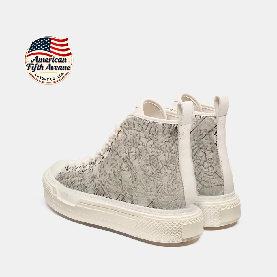 Quad Court Hi Luxury Embroidery Vintage Printed High-End Fashion Design ...