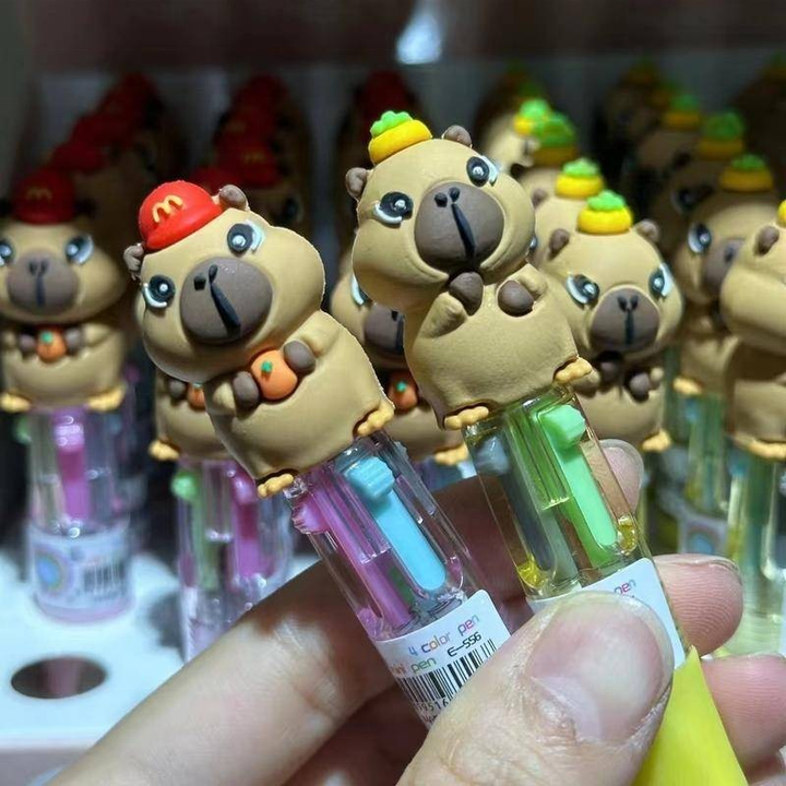 36 Pcs/box 4 Colors Capybara Cute Cartoon Ballpoint Pen School Office ...