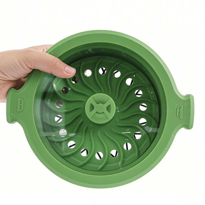 Collapsible Silicone Microwave Cookware with Lids Glass Food Storage ...