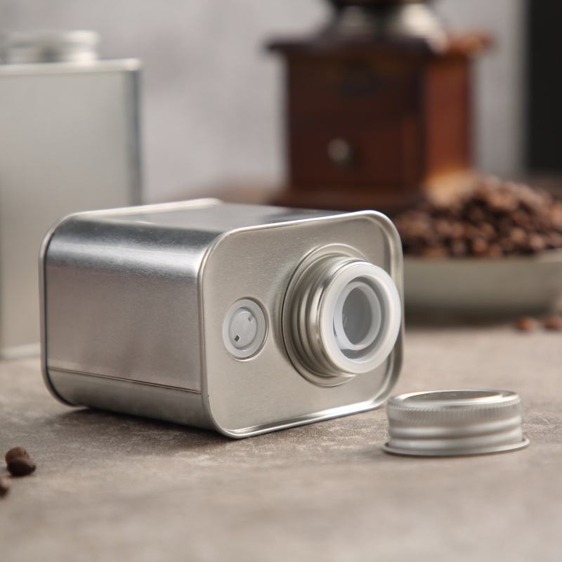 Customize 200g Coffee Bean Tin Cans Special Metal Cans with One-way ...