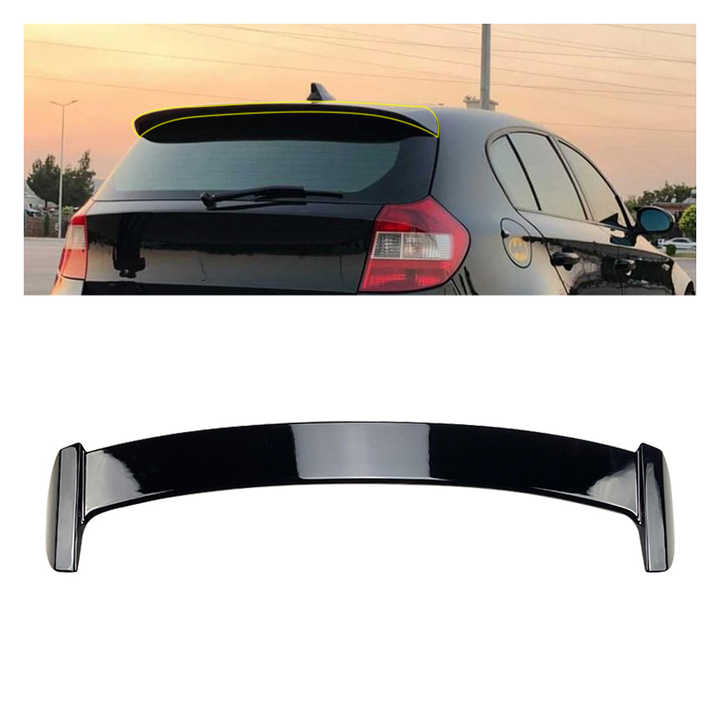 Amp-z E81 E87 Gloss Black Plastic Material Car Spoiler Modification For ...