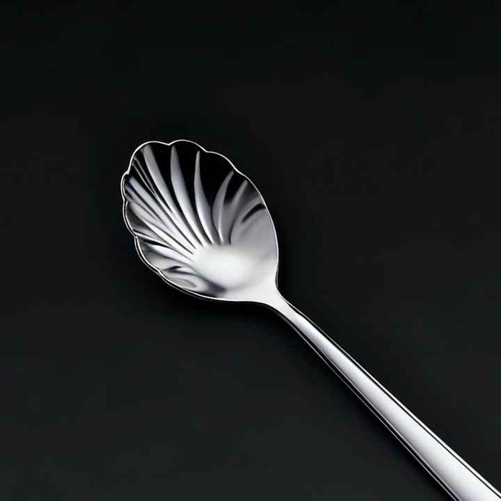 Elegant Stainless Steel Creative Shell Design Mirror Polish Spoon for ...