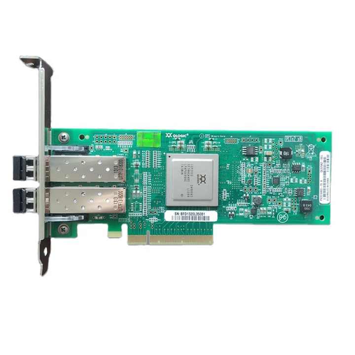 QLE2562 QLE2562-CK QLE2562-DEL Dual Port 8Gb Fibre Channel to PCI ...