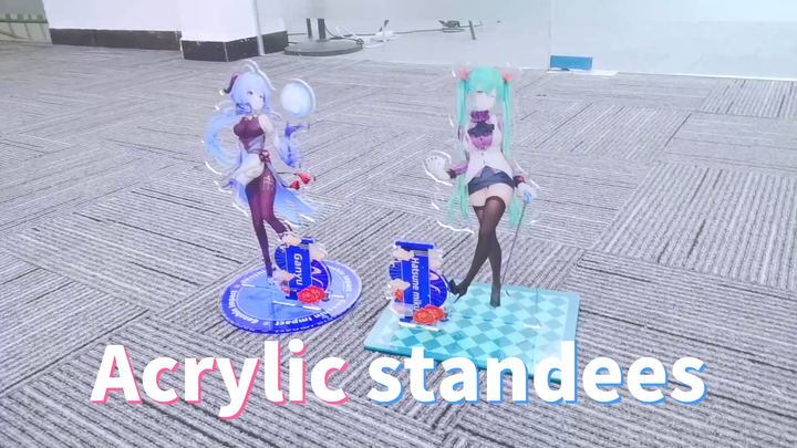 Double Side Anime Stand Cartoon Acrylic Display Stand Printing Genshin ...