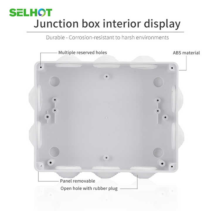 SELHOT SHQ3 Outdoor Waterproof Plastic Electrical Junction Box IP65 ...