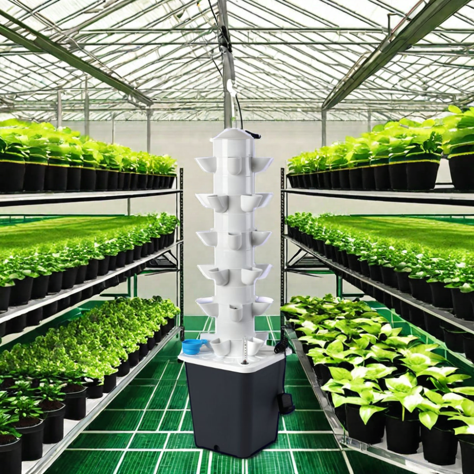 30 Holes Hydroponic Tower - Efficient Vertical Farming