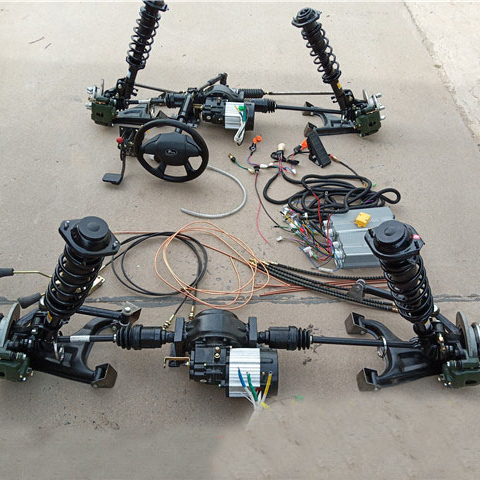 Mini EV 4 Wheel - Heavy Duty Electric Car Chassis Kit