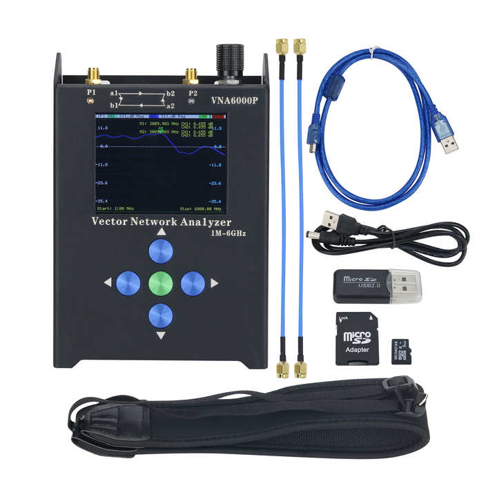 VNA6000P 1m-6ghz Portable Vector Network Analyzer with Display