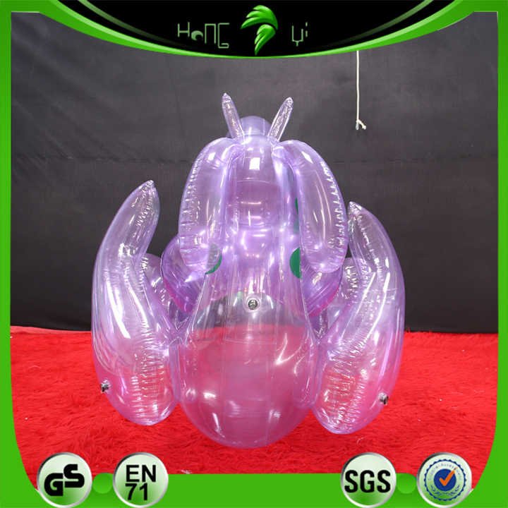 Hongyi Transparent PVC Inflatable Laying Goodra Dragon With Hole for ...