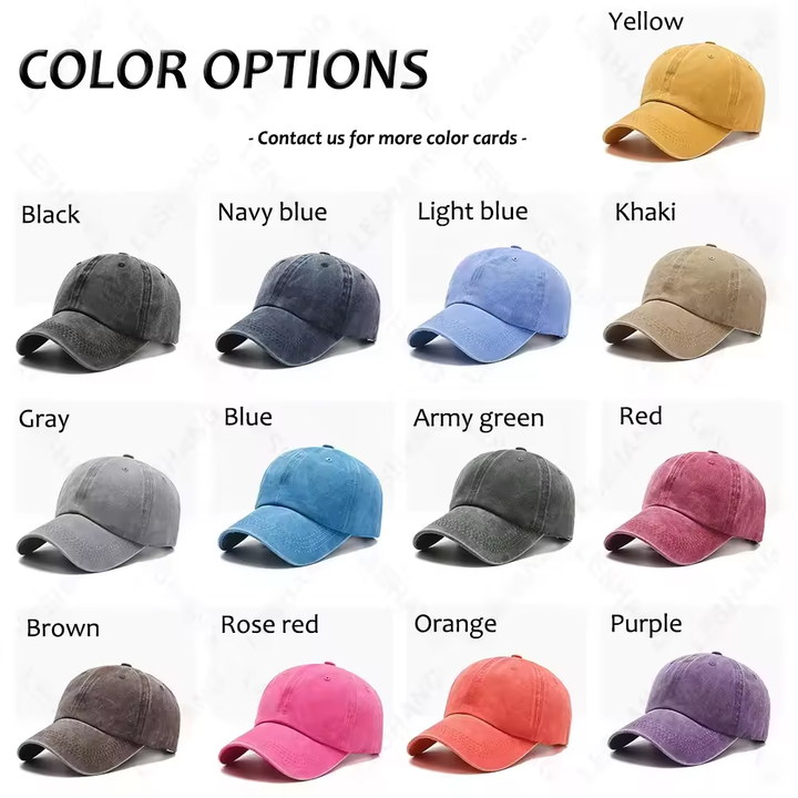 Wholesale Retro Vintage Cotton Caps - Adjustable & Stylish