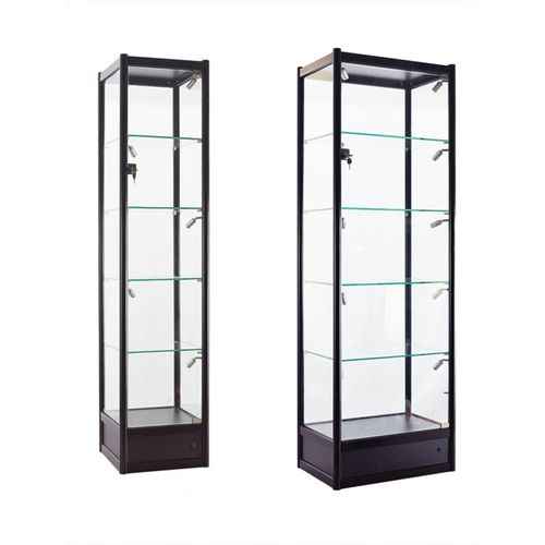 Commercial Fashionable Glass Display Cabinet with Aluminum Frame Retail ...