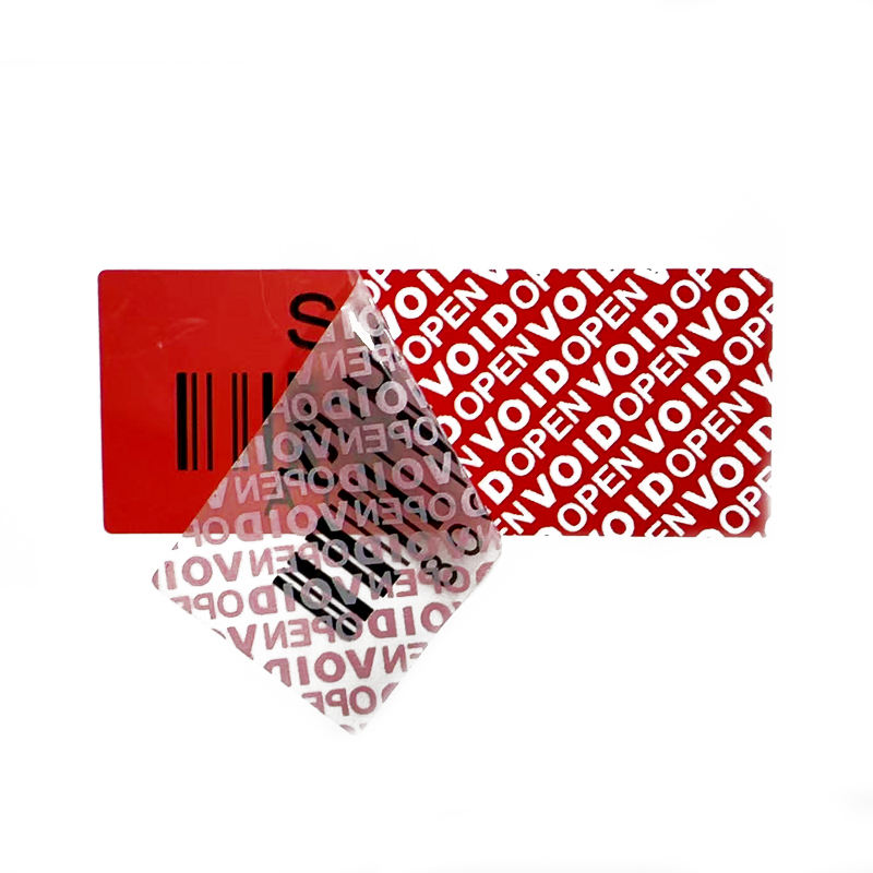 Free Sample Tamper Evident Label Silver Void Sticker Custom Security ...