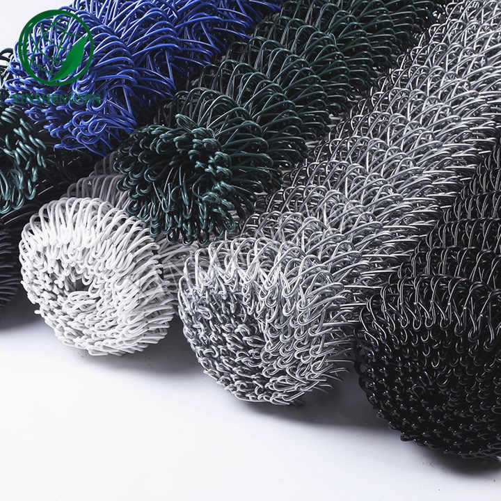 Wholesale 6ft 8ft Galvanized Diamond Cyclone Wire Mesh Roll Farm Garden Pvc Coated Chian Link ...